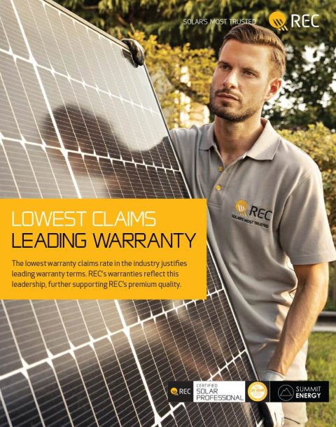 REC Solar Panels | Solar Contractors | Summit Solar